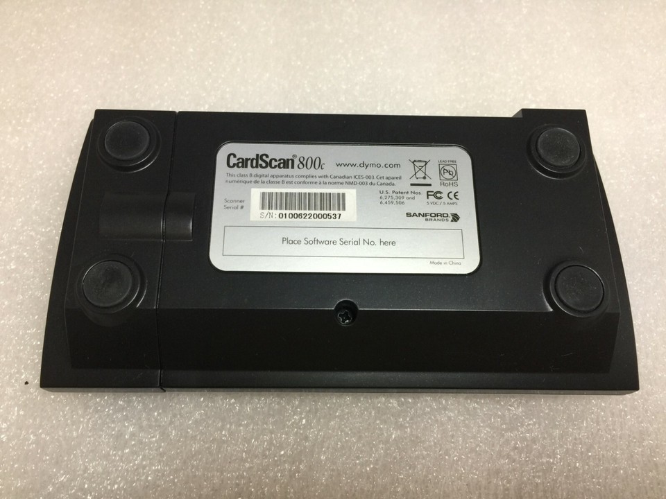DYMO CARDSCAN 800C Business Card Scanner Black Unit | eBay