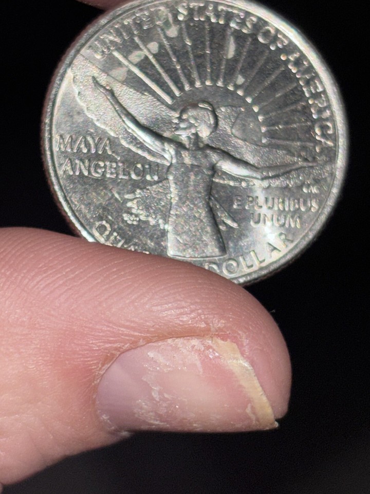 2022 D "Maya Angelou" Washington Quarter- MULTIPLE ERROR -"Drooling ...