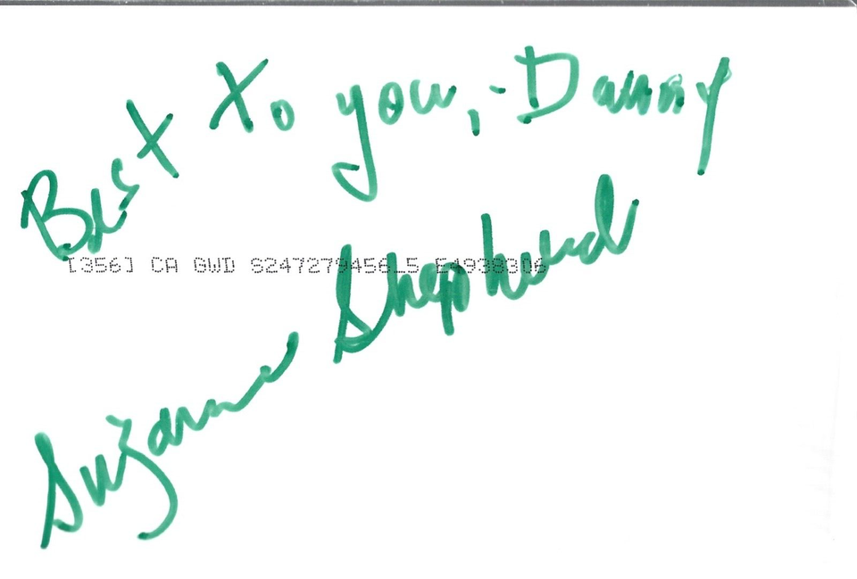 SUZANNE SHEPARD AUTOGRAPH SIGNED ON BACK TO DANNY4X6 PHOTO NO COA | eBay