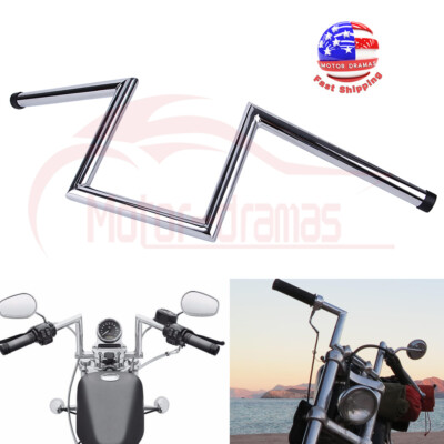 Motorcycle Drag Z-Bars 1"inch Handlebar for Harley Bobber Softail Dyna ...