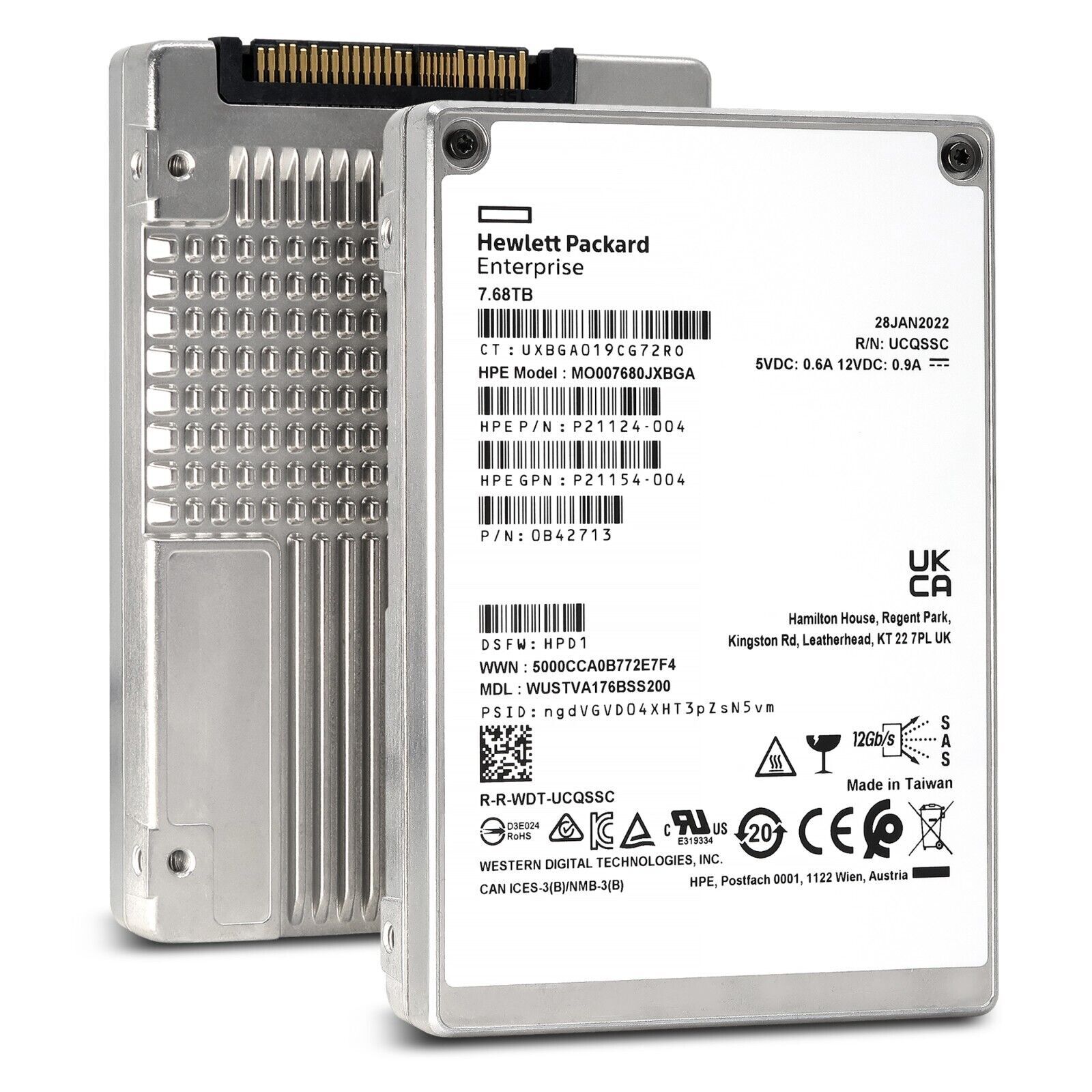 HP Ultrastar DC SS540 7.68TB 12Gb/s SAS 2.5'' Internal SSD ...