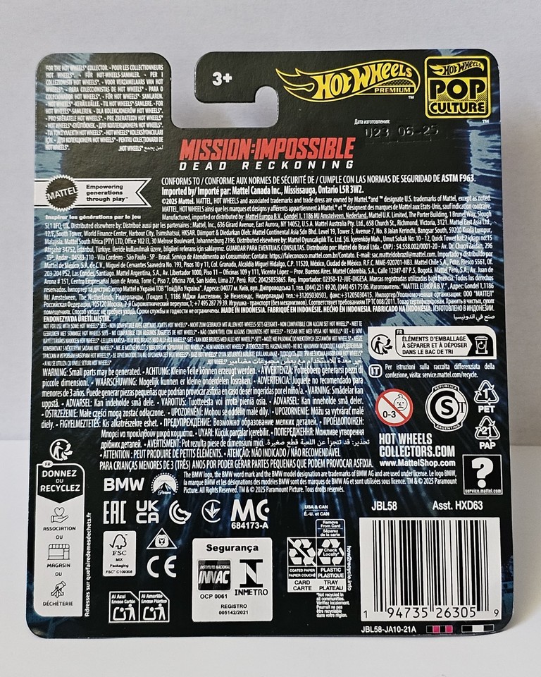 Hot Wheels BMW M5 2021 Mission Impossible Dead Reckoning 1/64 New ...