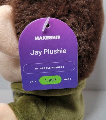 Makeship Jay Marble Hornets SCP With Detachable Camcorder Stuffed Plush - NEW! | eBay