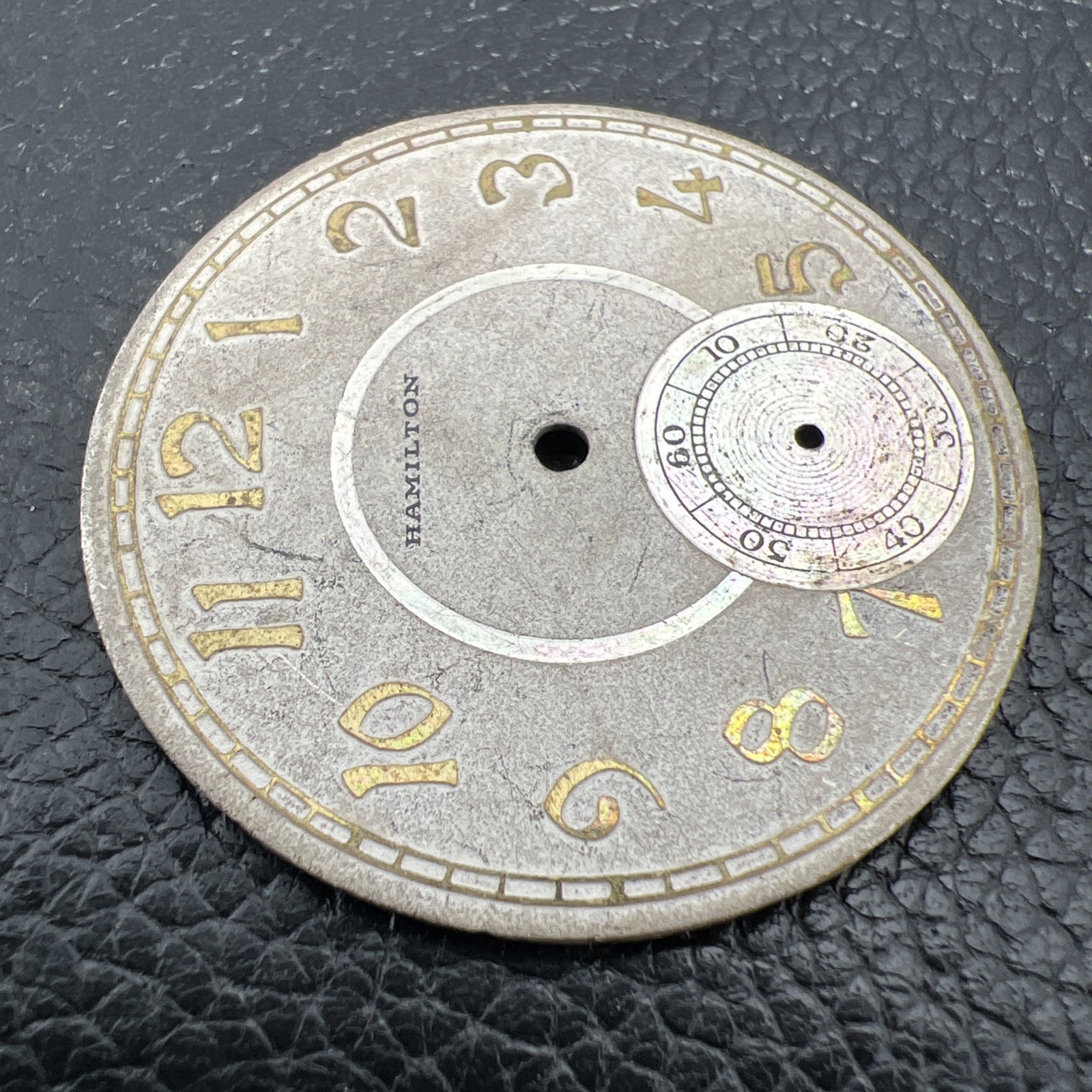 12s Hamilton Pocket Watch Dial - Gem