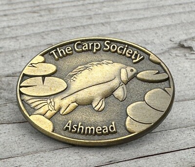 GENUINE ** The Carp Society ASHMEAD Oval pin badge - NEW.. | eBay UK
