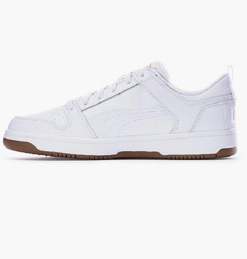 PUMA REBOUND LAYUP LOW TRAINERS SNEAKERS SPORTS MEN SHOES WHITE/GUM ...