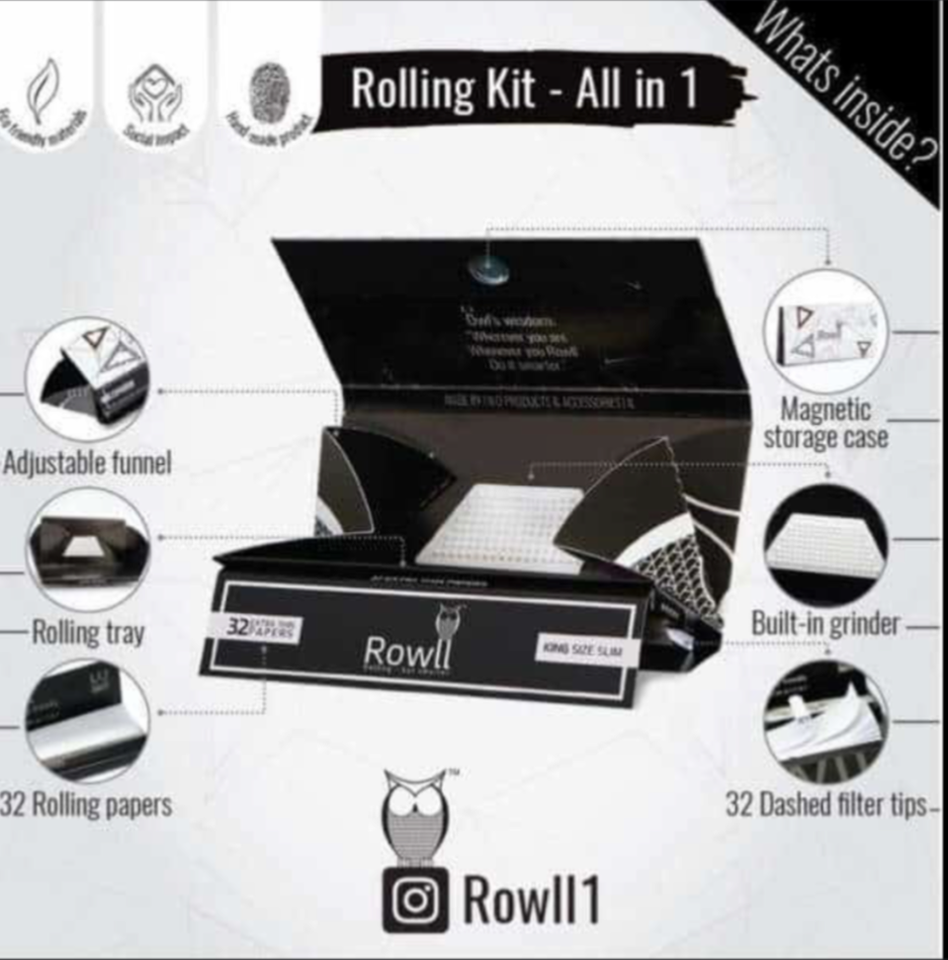 Rowll Rolling Paper Kit 2 Packs | eBay