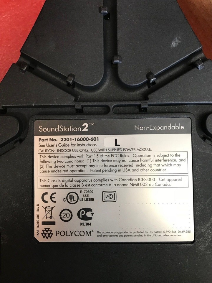 Polycom SoundStation 2 2201-16000-601 Conference Phone - GRADE A - SS2 ...