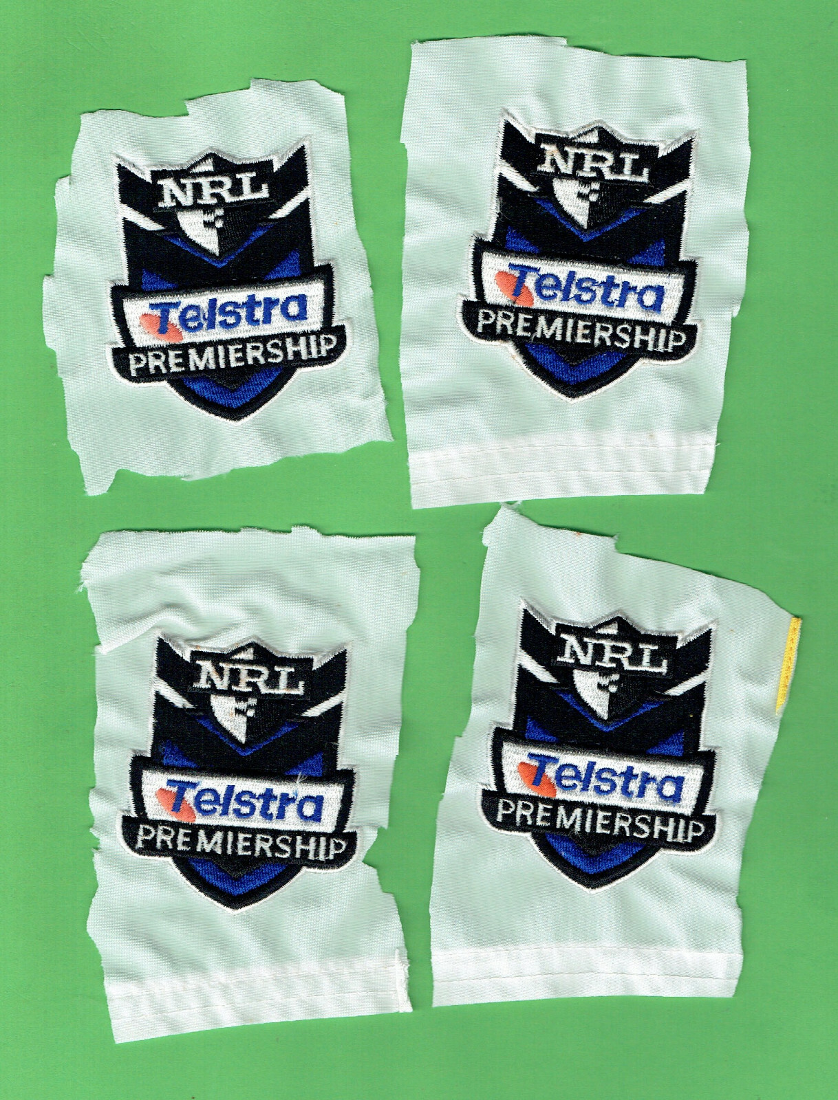 #D379. FOUR(4) NRL TELSTRA RUGBY LEAGUE CLOTH PATCHES | eBay Australia