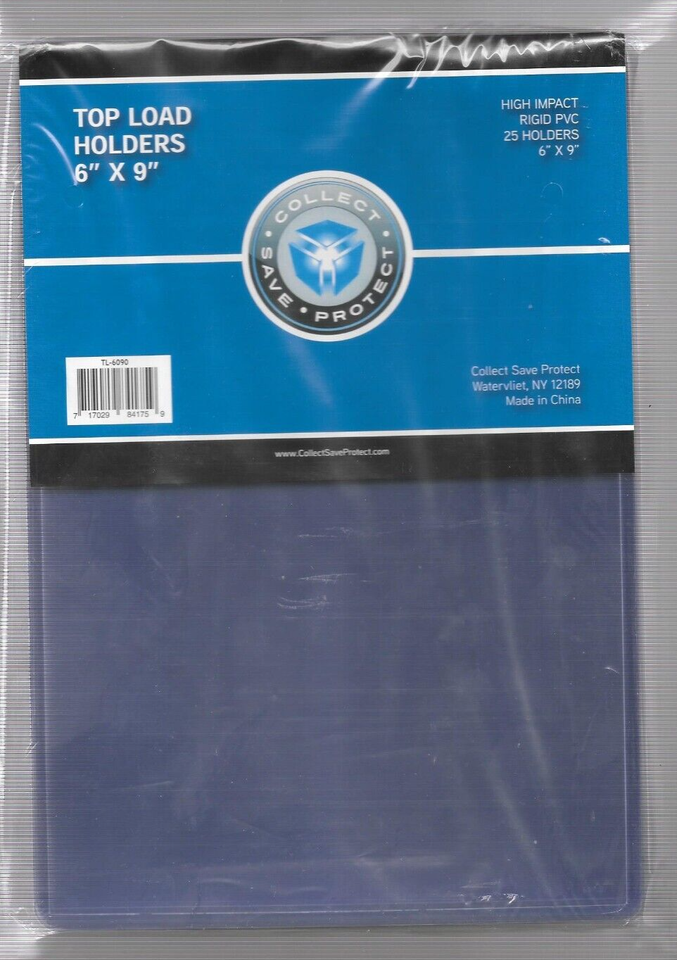 25 - 6 X 9 TOP LOAD HOLDER TRADING CARD PHOTO ARCHIVAL FREE SHIPPING | eBay