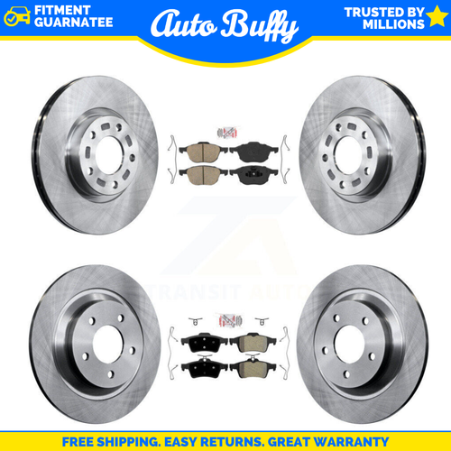 Front Rear Integrally Molded Pads And Disc Brake Rotors Kit For Mazda 5 ...