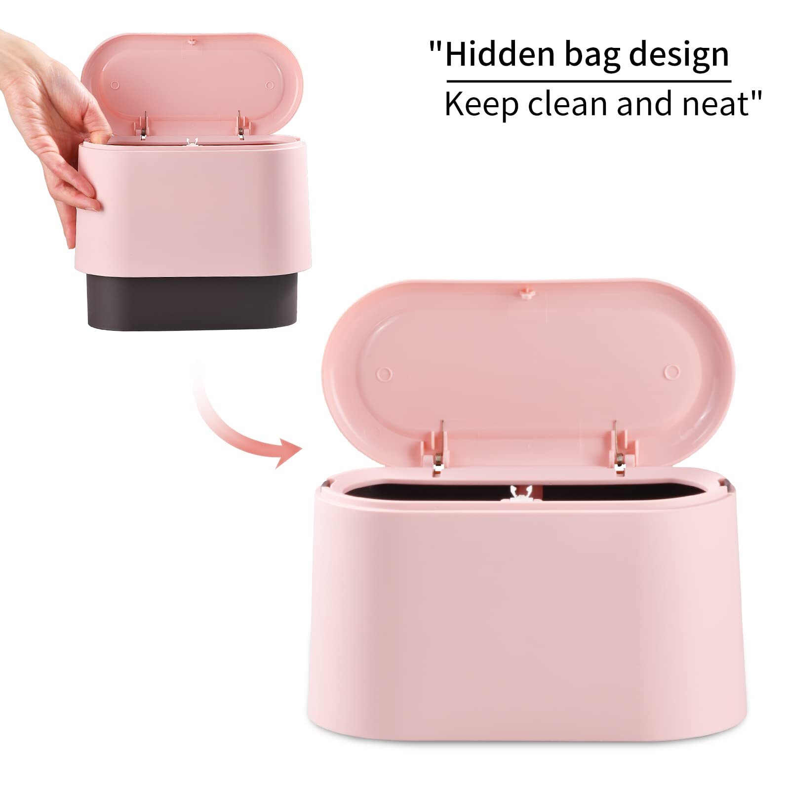 Mini Trash Can With Lidsmall Trash Candesk Trash Cancountertop Mini ...
