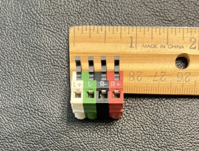 Phoenix 4 Pin - 5mm Spring Lever Speaker Connector - Terminal Block | eBay