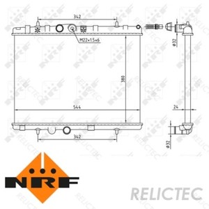 Coolant Radiator for Citroen Peugeot:DS3,208,2008,207,C3 AIRCROSS II 2 ...