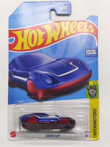 Hot Wheels Coupe Clip Key Chain Car Experimotors #2/5 Blue Diecast 1:64 ...