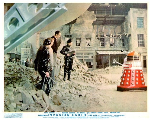 Daleks Invasion Earth 2150 AD Original Lobby Card Dr Who Bernard ...