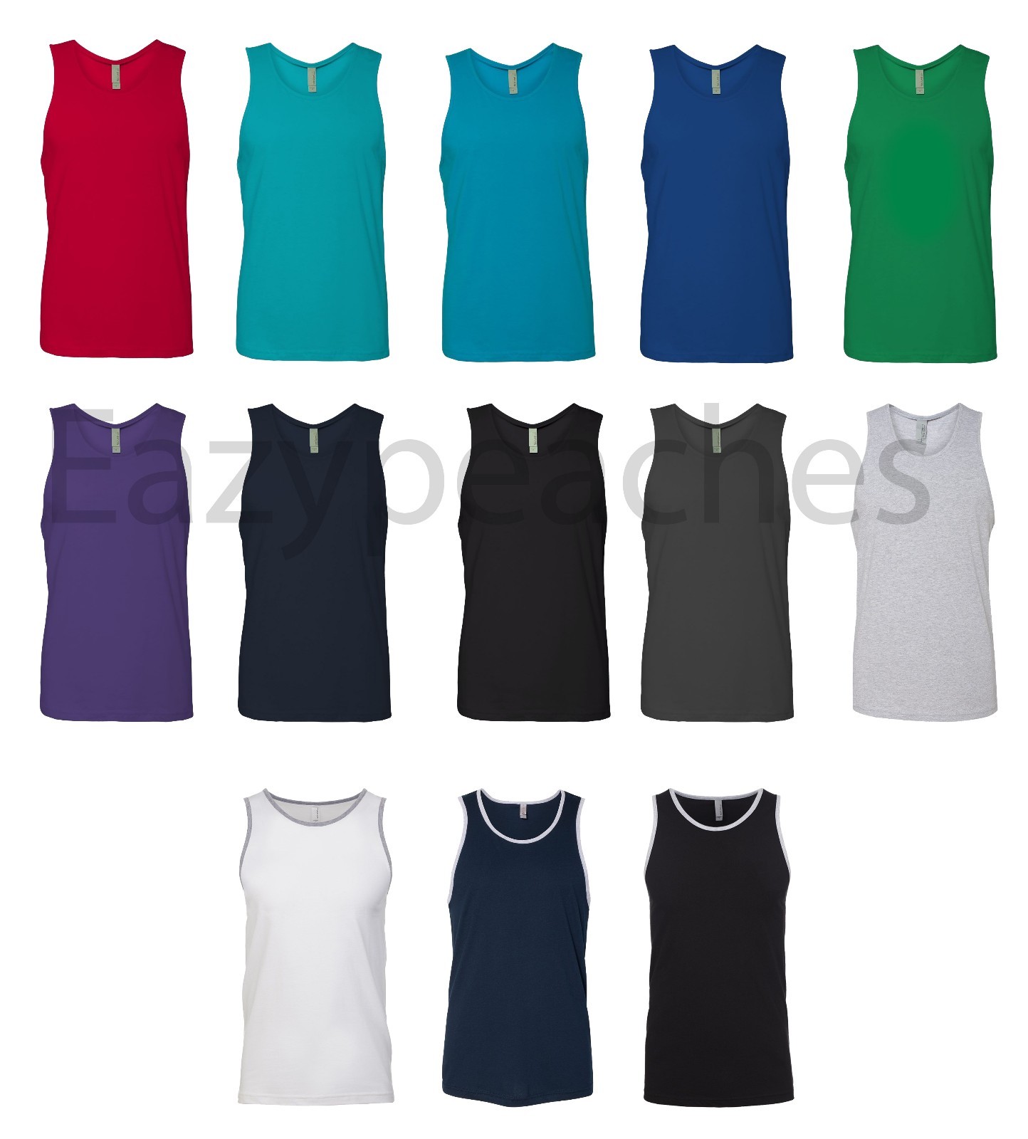 Next Level - Premium Cotton Jersey Tank, S-2XL, Solid, Men's Athletic ...