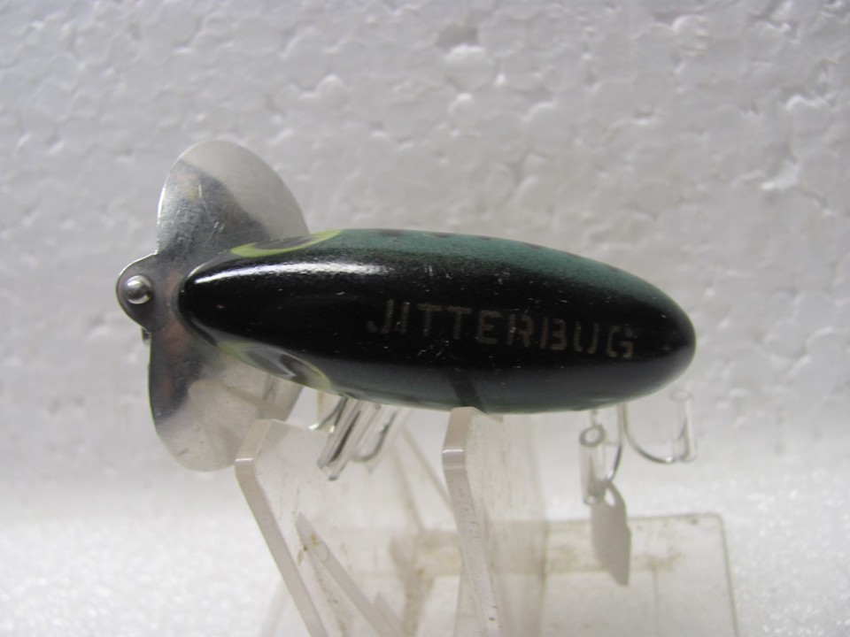 Excellent Plus 3/8 oz. Fred Arbogast Jitterbug in Beautiful Bass; Gold ...
