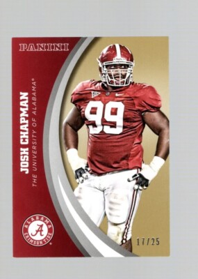 2015 PANINI ALABAMA CRIMSON TIDE JOSH CHAPMAN #44 GOLD 17/25 | eBay
