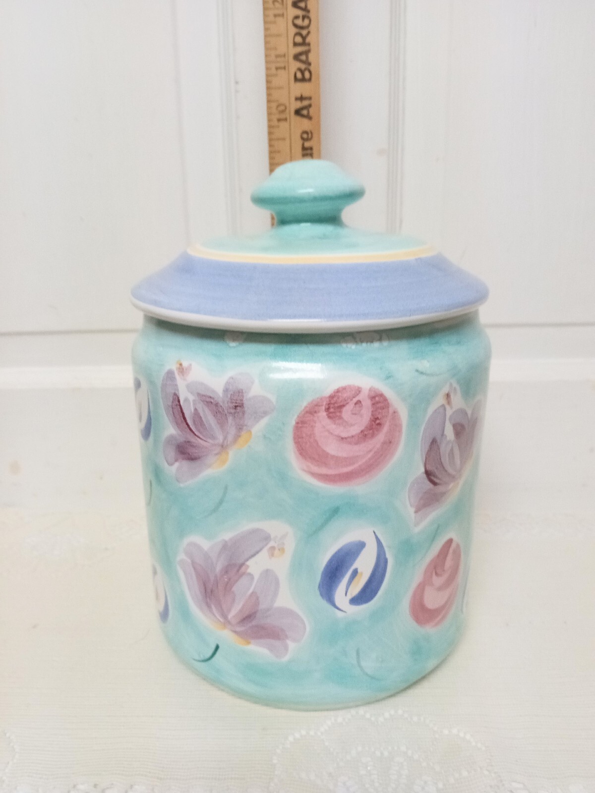 Rare Vintage Canisters Set Of 4 Personalized Ceramic Multi Colored ...