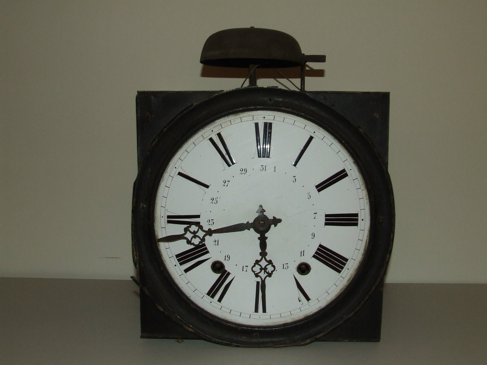 Antique 19th C. French Morbier Comtoise Porcelain Dial Wag On Wall ...