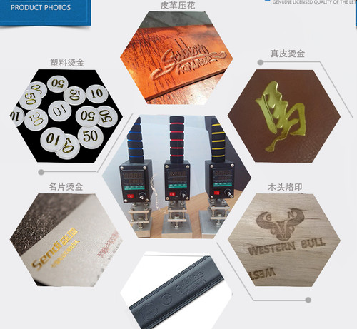 Hand Operate Manual LOGO Leather Printer Foil Stamping Machine 5x7cm h ...