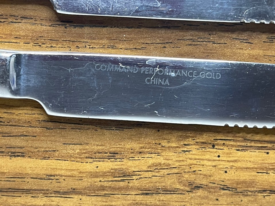 Command Performance Gold Carving Knife 8'' Blade Korea Set 6 | eBay