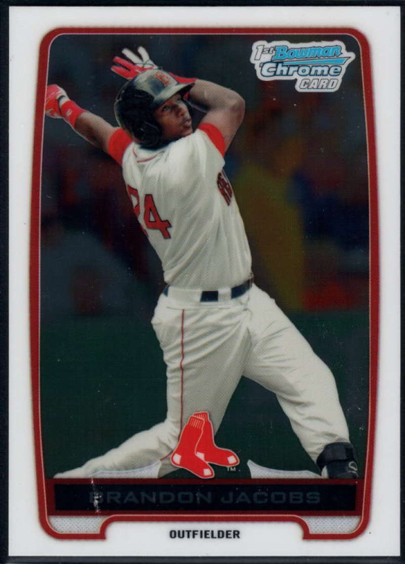 BRANDON JACOBS RC 2012 Bowman Chrome Prospects #BCP93 ROOKIE MLB Red So ...