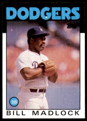 1986 Topps Baseball Card Bill Madlock Los Angeles Dodgers #470 | eBay