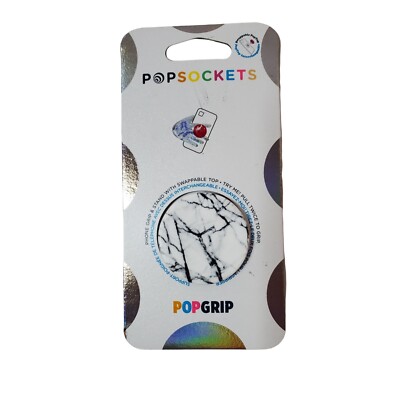 *NEW* POPSOCKET Dove White Marble Pattern | eBay