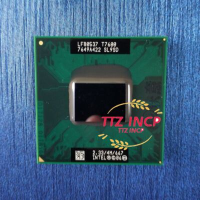 Intel Core 2 Duo T7600 CPU Dual-Core 2.33GHz 4MB 667 MHz Socket M CPU ...