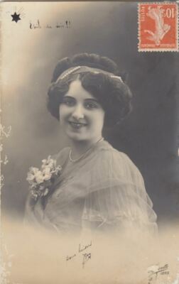 1 old postcard Beautiful Woman 1912 Pcthwoman156 | eBay UK