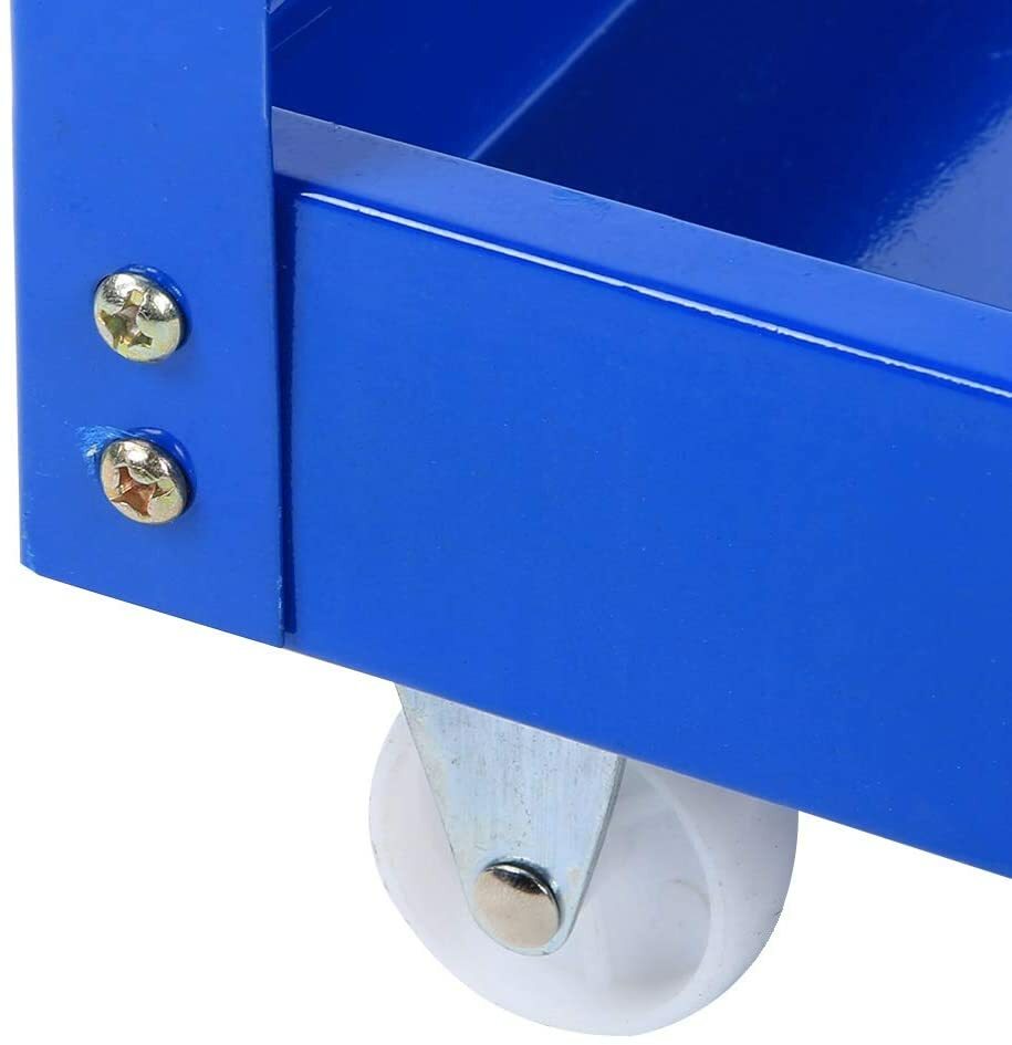 Tool Storage Heavy Duty Garage Trolley Workshop DIY 3 Tier Wheel Cart ...
