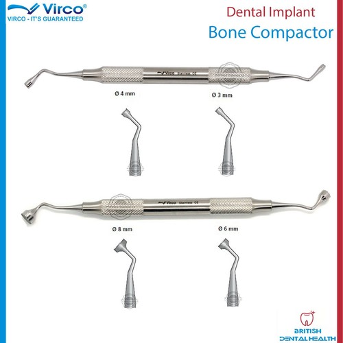 Dental Implant Bone Compactor Packer Bone Plugger 3mm - 4mm and 6mm ...