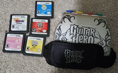 Nintendo ds game bundle With guitar hero attachment | eBay
