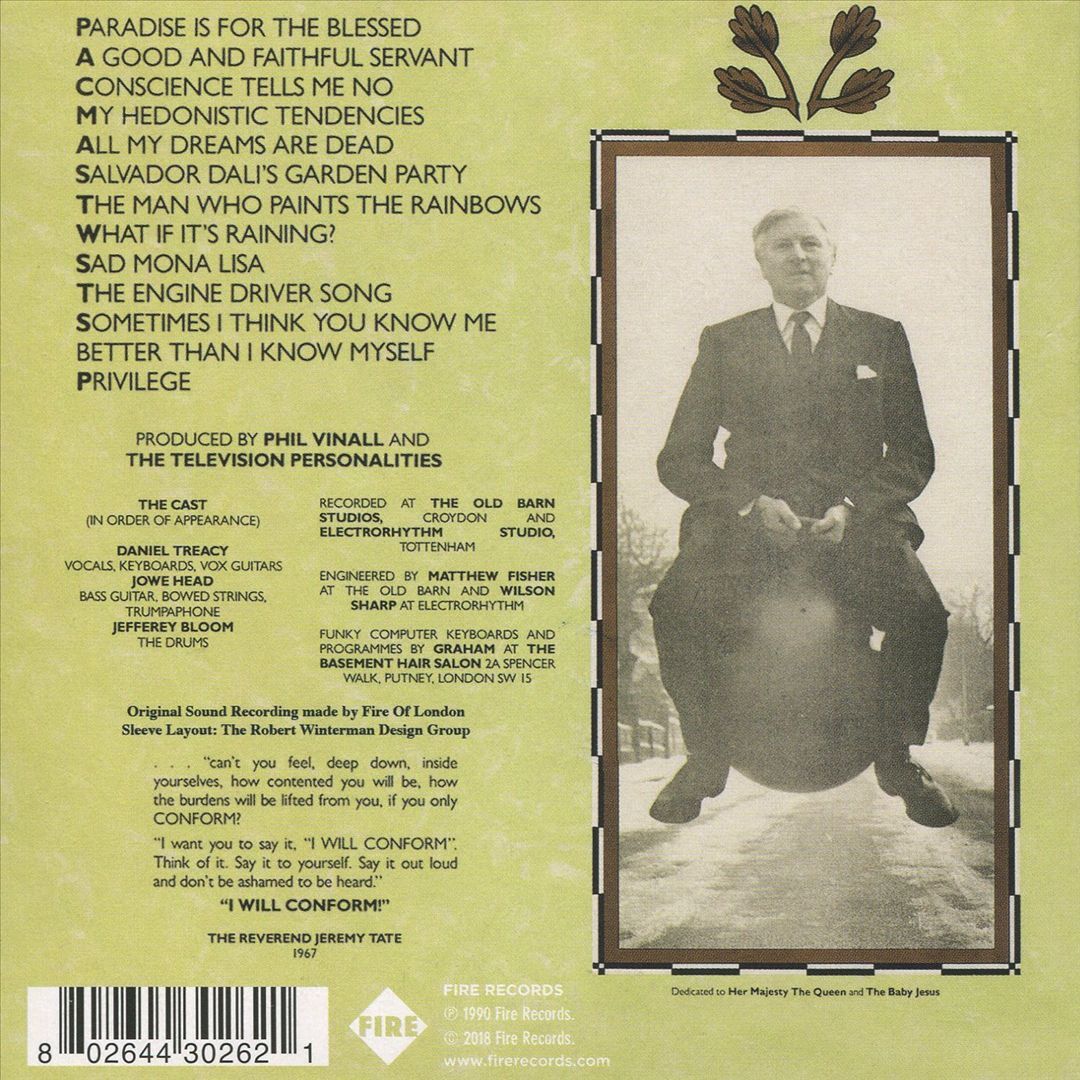 TELEVISION PERSONALITIES PRIVILEGE [US REMASTERED] NEW CD 802644302621 ...