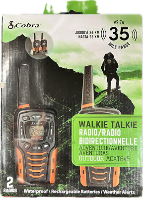 Cobra ACXT645 35 Mile Range Walkie Talkies 856062006067| eBay