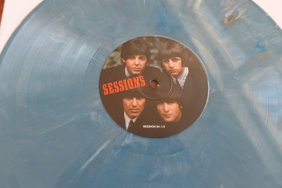 New, The Beatles SESSIONS from the vaults-COLOR blue marble VINYL | eBay