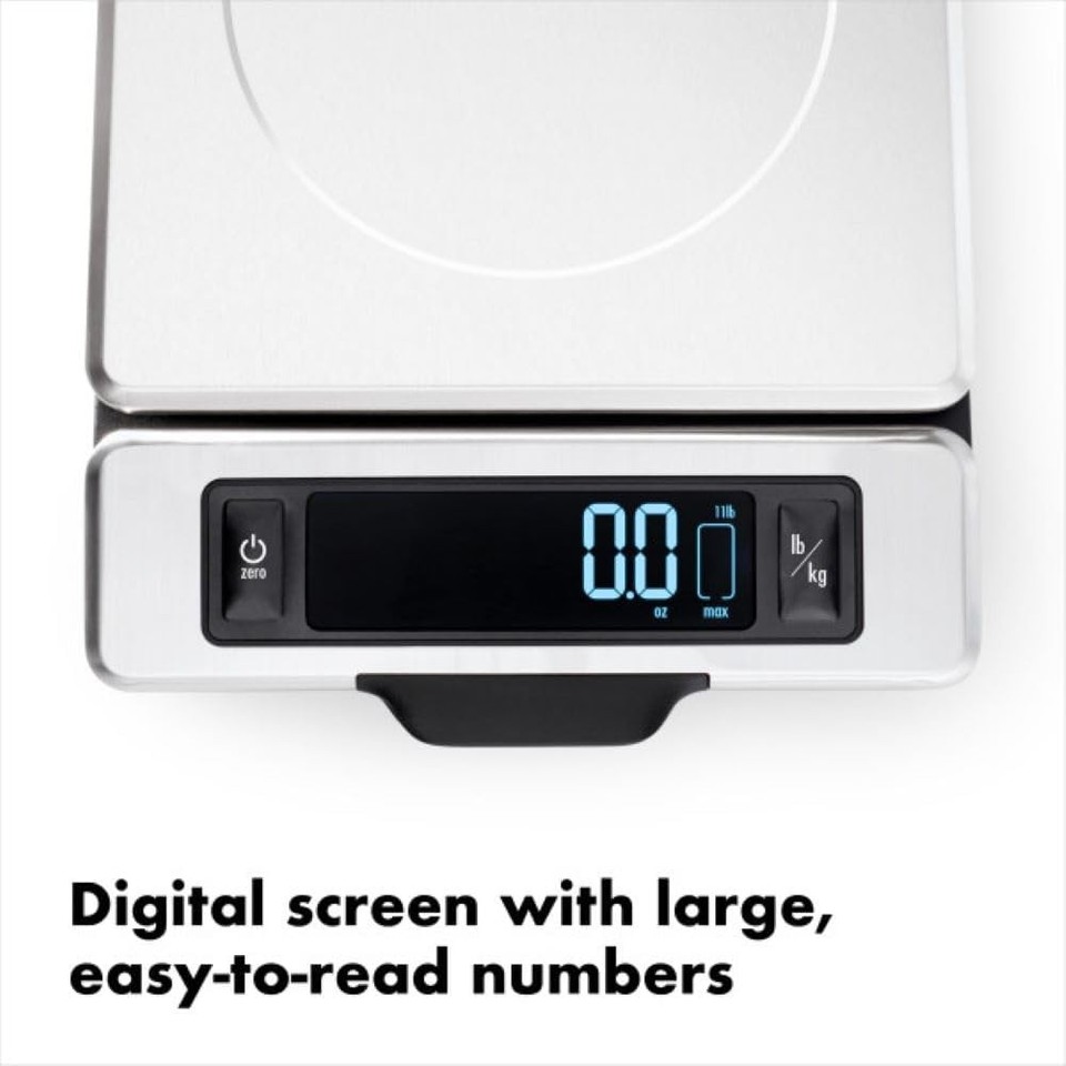 11-Pound Stainless Steel Kitchen Scale with Pull-Out Display Black | eBay