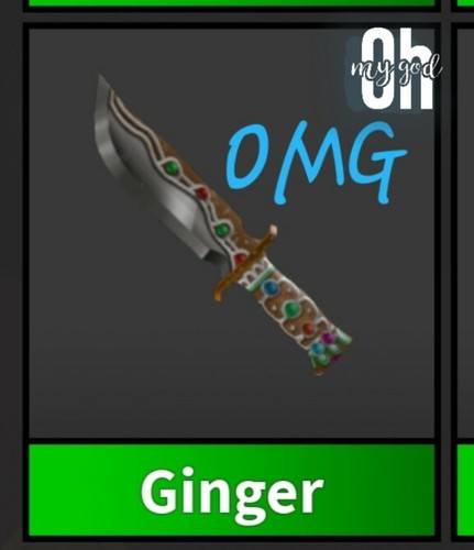 Roblox Murder Mystery 2 GINGER MM2 godly knives and guns | eBay