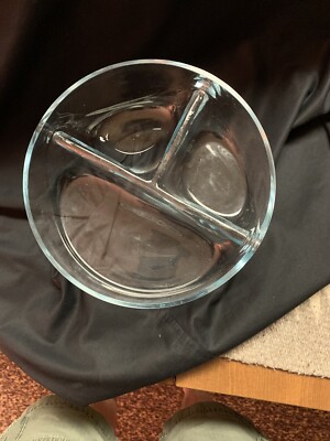 Divided Glass Bowl | eBay