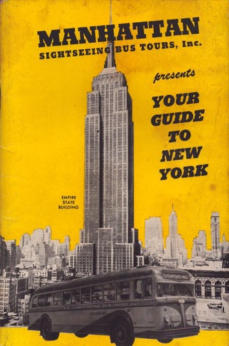 1952 MANHATTAN SIGHTSEEING BUS TOURS BOOKLET: YOUR GUIDE TO NEW YORK ...