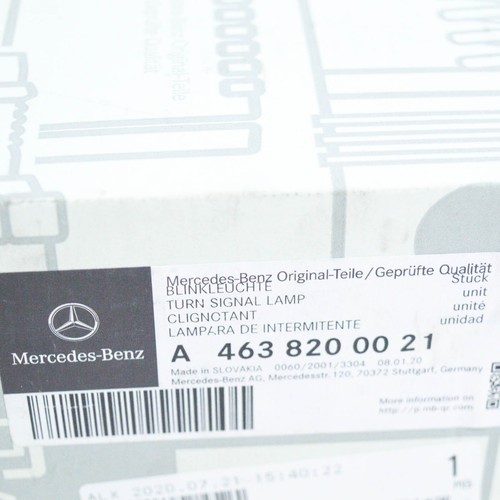 NEW MB G-CLASS W463 FRONT WING TURN SIGNAL LAMP A4638200021 ORIGINAL | eBay