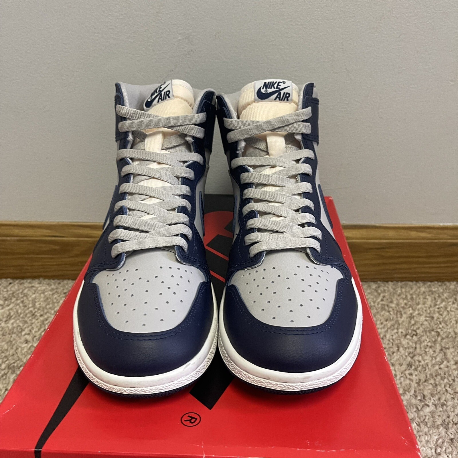 Nike Mens Air Jordan 1 Retro '85 High Georgetown Snea… - Gem