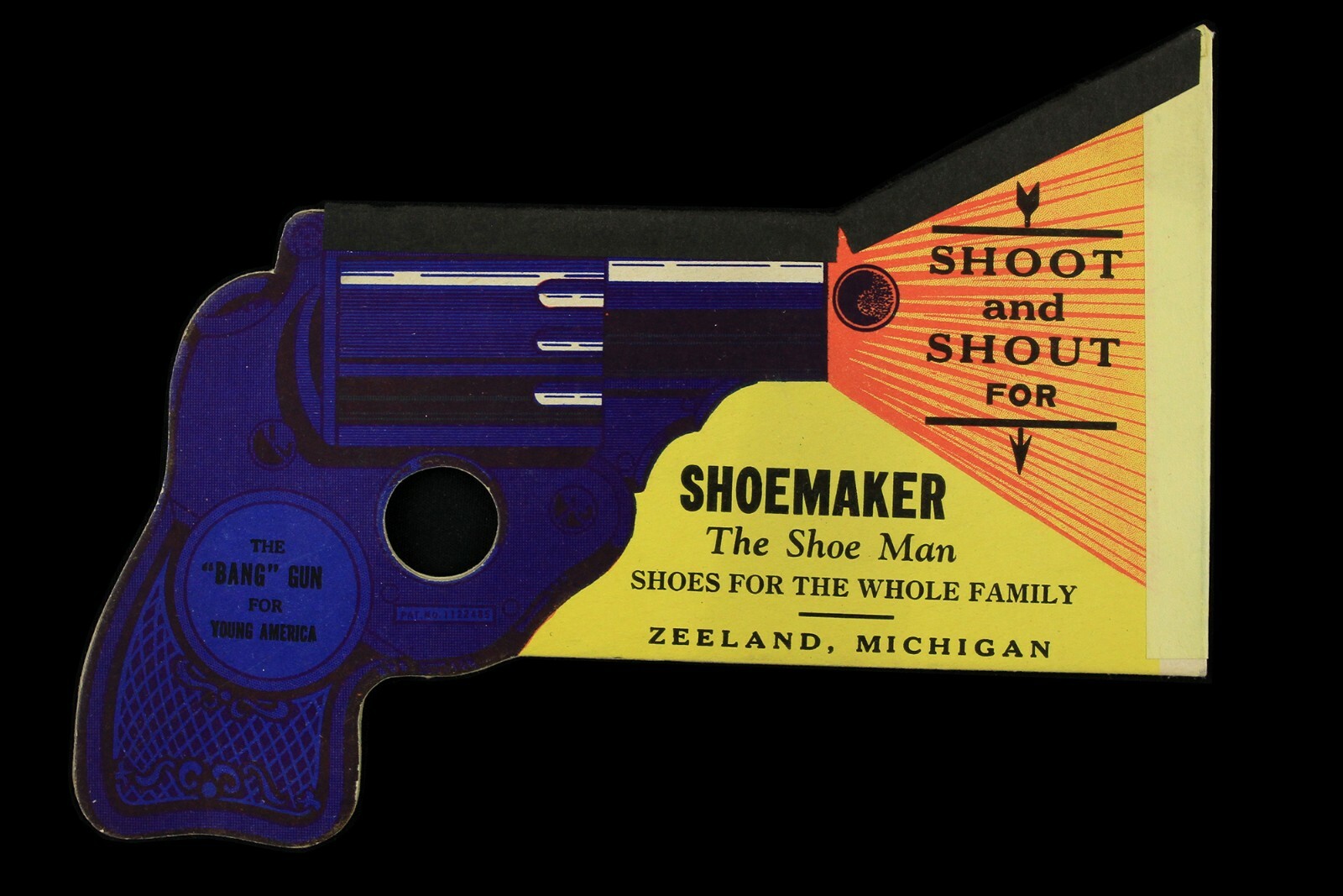 1925 circa Abraham Lincoln Shoemaker The "Bang" Gun Advertisement | eBay
