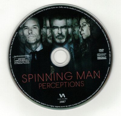 Spinning Man (DVD disc) 2018 Guy Pearce, Pierce Brosnan, Minnie Driver ...