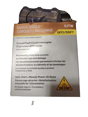 New Southwire In Line GFCI 12/3 Tri-Cord Set Shock Shield Ground Fault ...