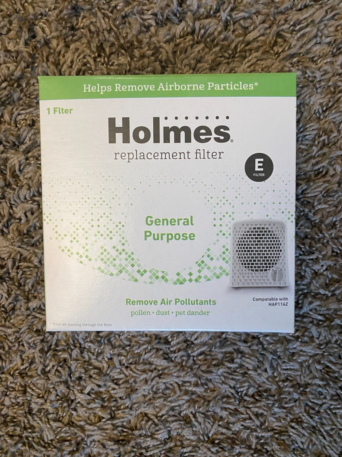 Pack Of 2 - Holmes General Purpose Filter Type E - For HAP116Z Air ...
