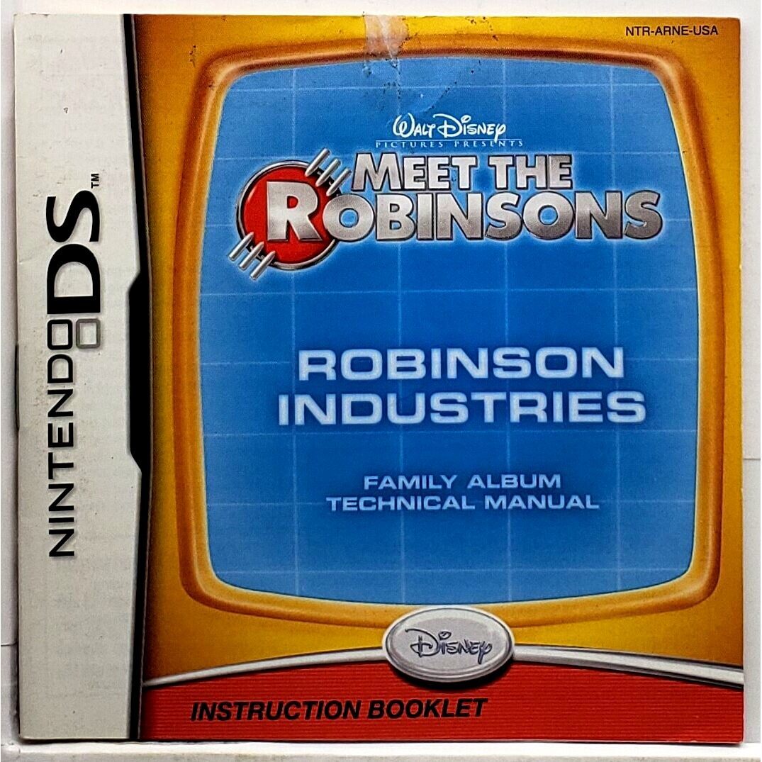 (Manual Only) Meet the Robinsons - Nintendo DS Authentic Instruction ...