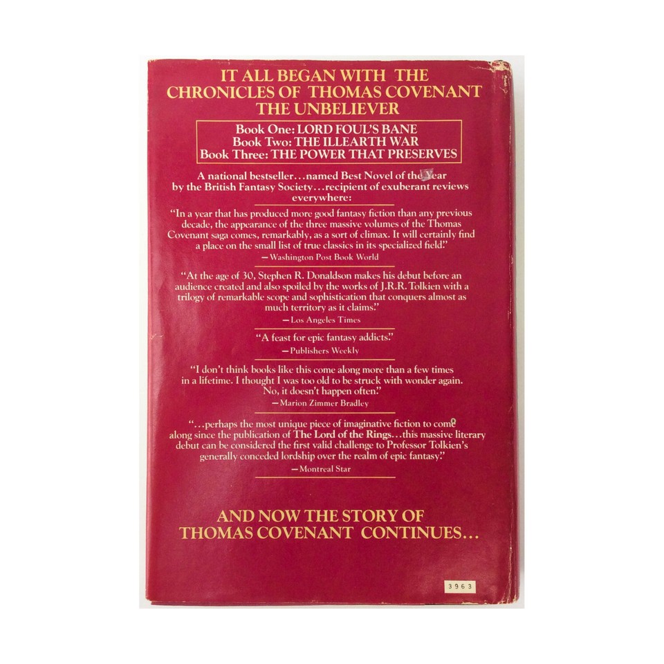 Second Chronicles of Thomas Covenant, The #1 - The Wounded Land 1984 ...